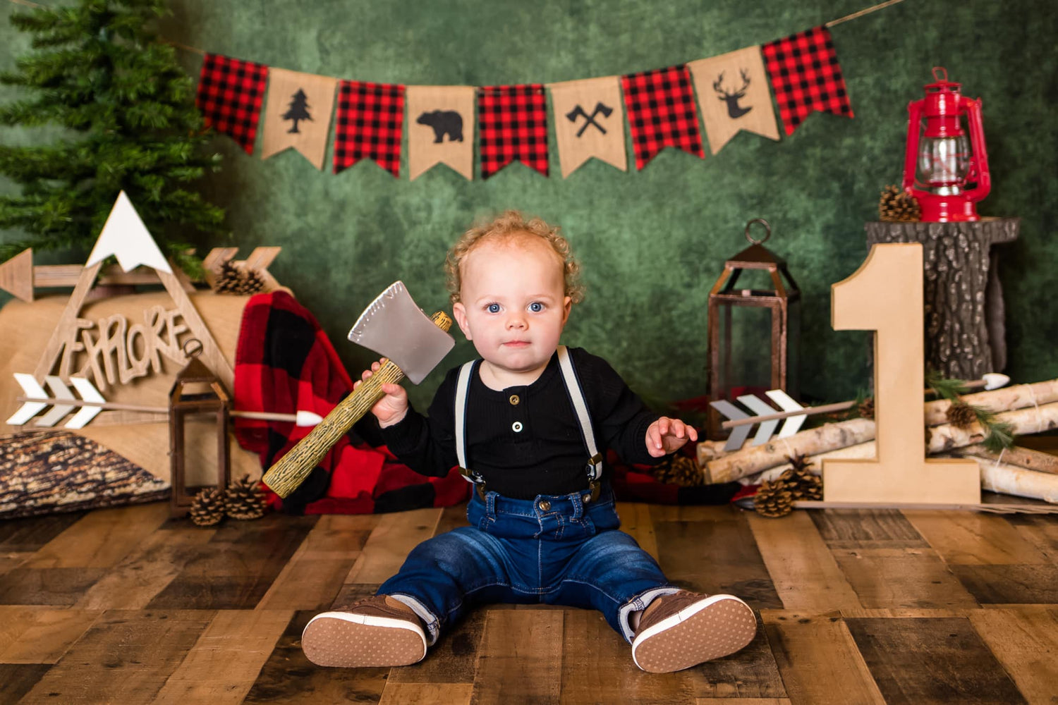 Kate Dark Green Backdrop Abstract for Photography