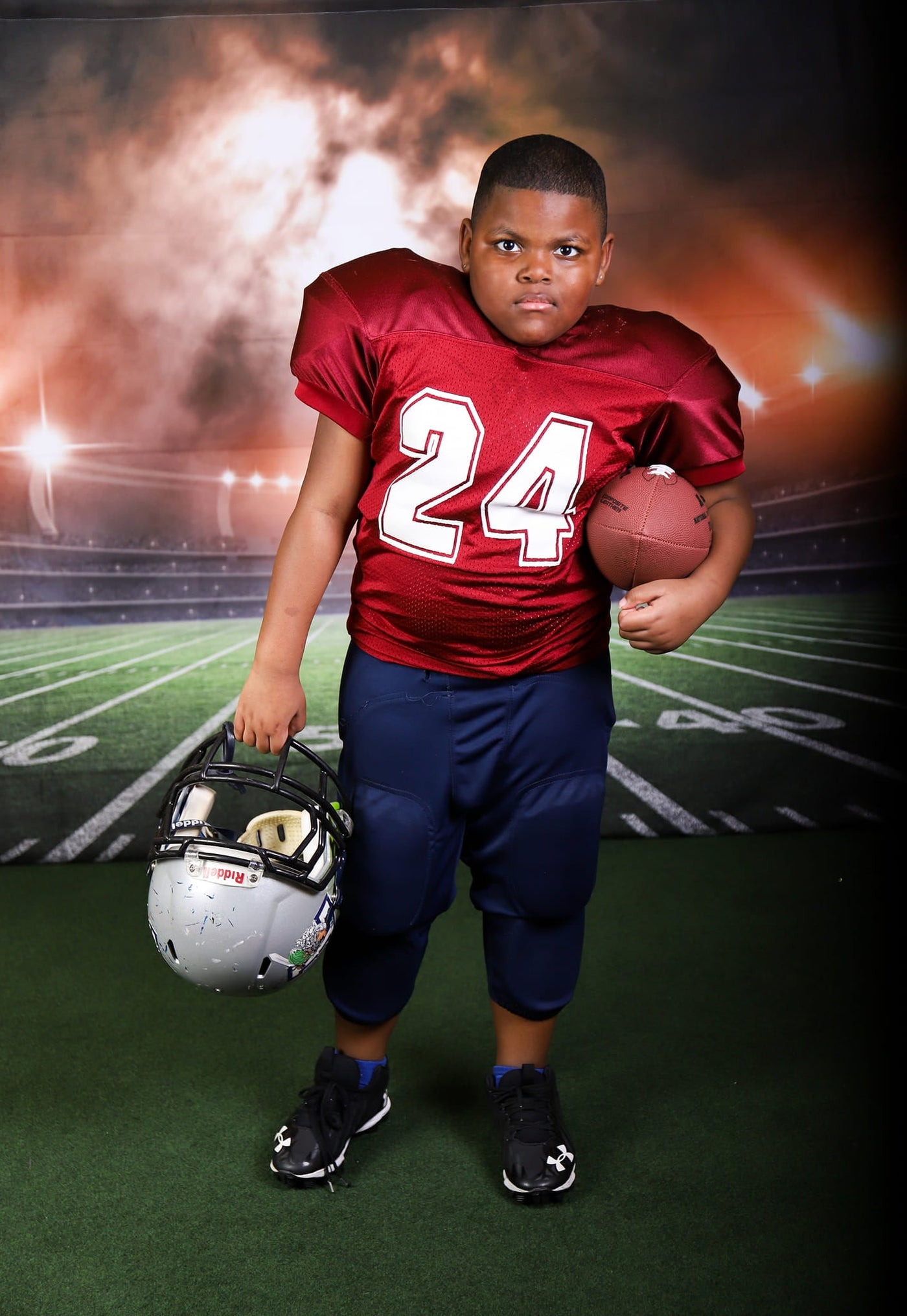 Kate Football Field Lights Sport Backdrop for Photography