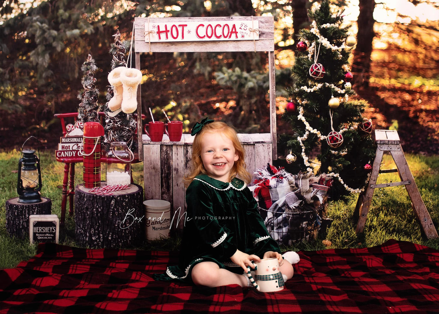 Kate Hot Cocoa Stand Backdrop for Photography