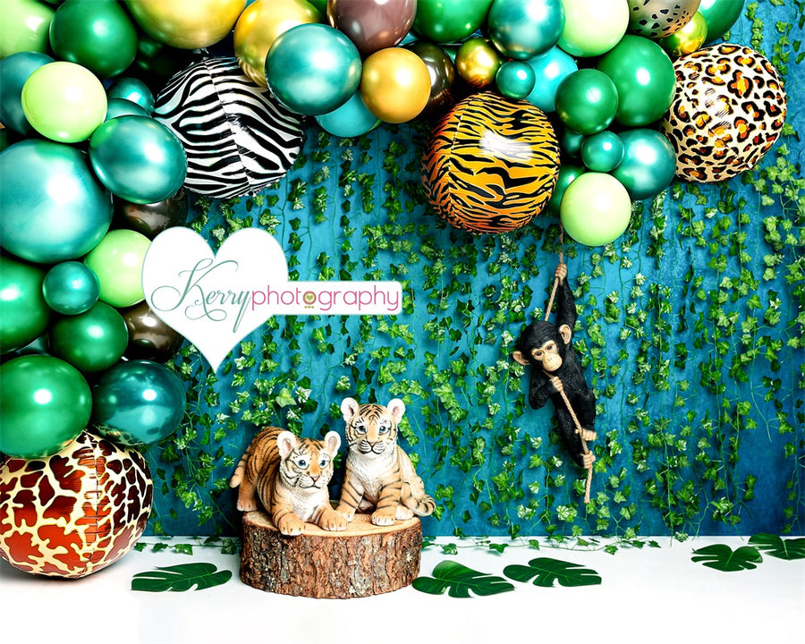 Wild Jungle Animal Print Balloon Backdrop