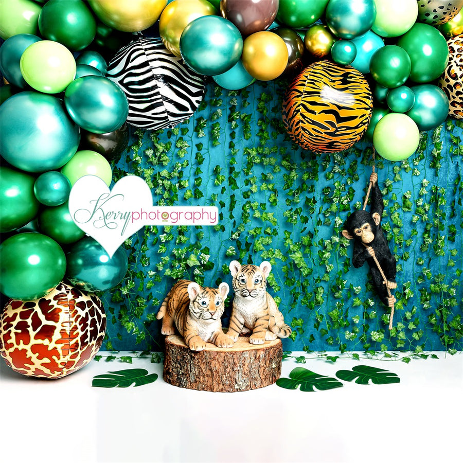 Wild Jungle Animal Print Balloon Backdrop