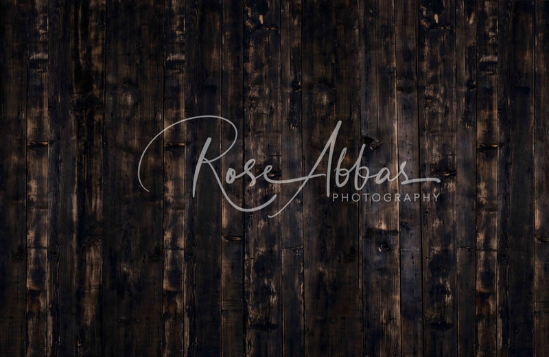 Rustic Dark Wood Grain Backdrop