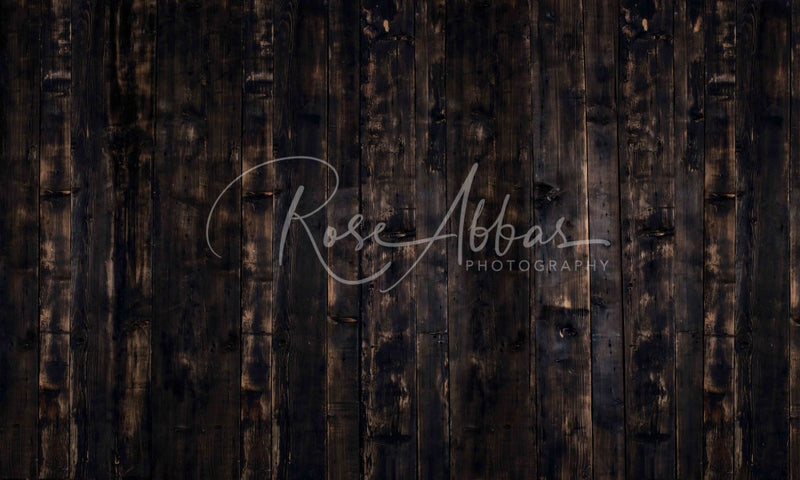 Rustic Dark Wood Grain Backdrop