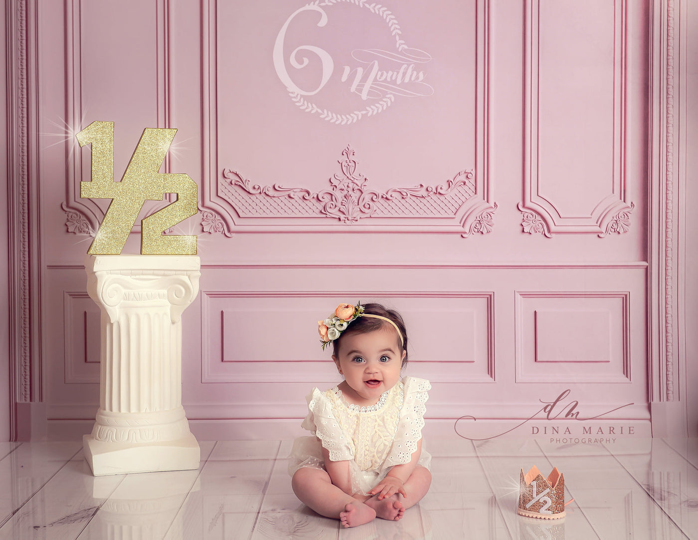Kate Pink Retro Wall Backdrop for Kids Birthday, Baby and Couple Photo ...