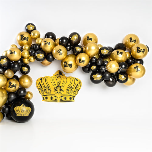 Golden Royal Celebration Balloon Backdrop