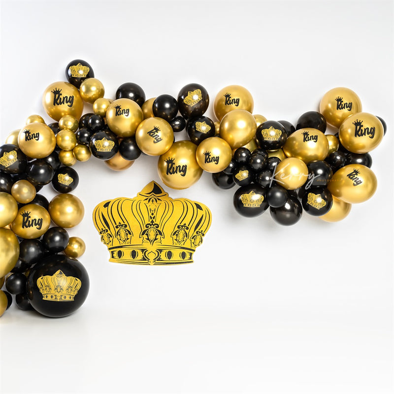 Golden Royal Celebration Balloon Backdrop