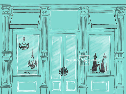 Kate Shopping Spree Storefront Backdrop for Photography