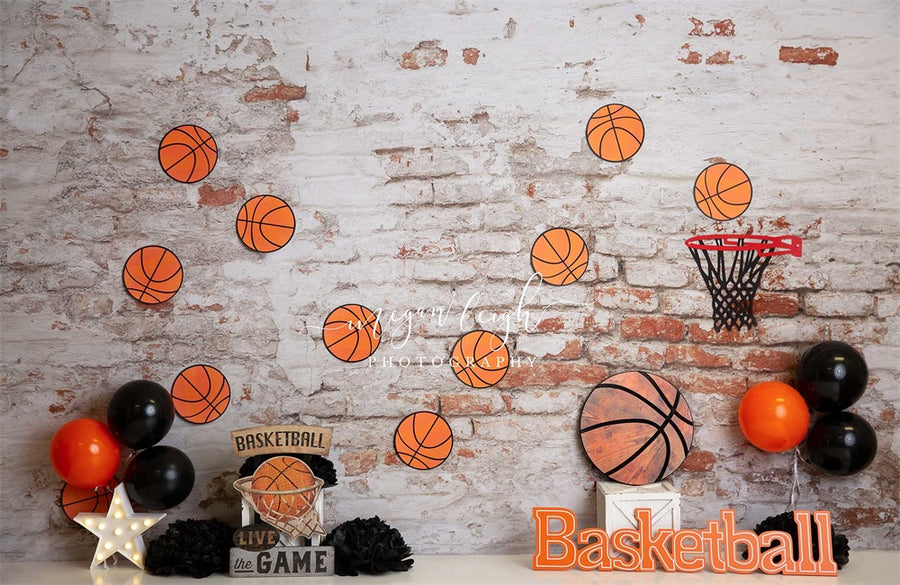 Basketball Themed Sports Party Backdrop