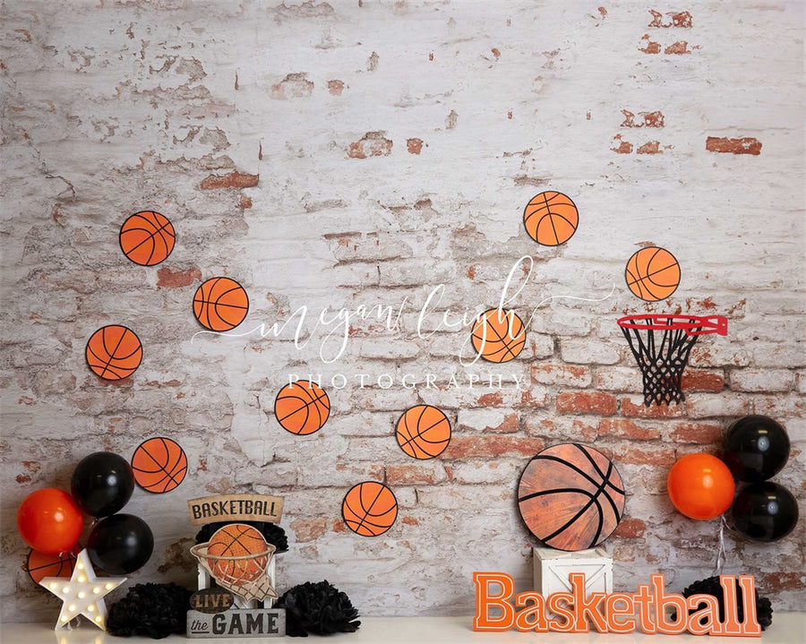 Basketball Themed Sports Party Backdrop