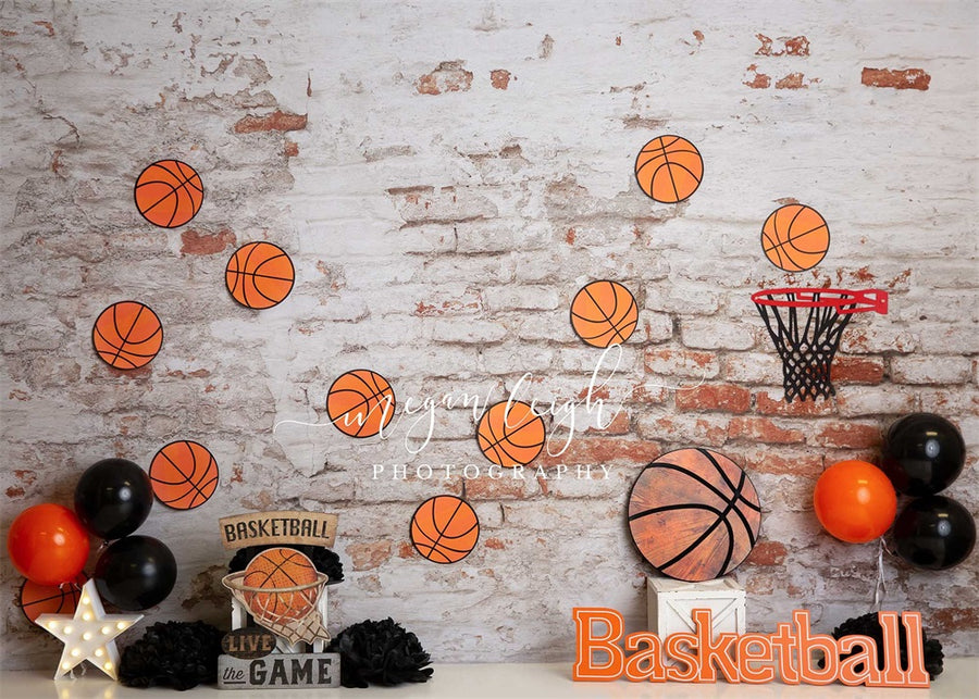 Basketball Themed Sports Party Backdrop