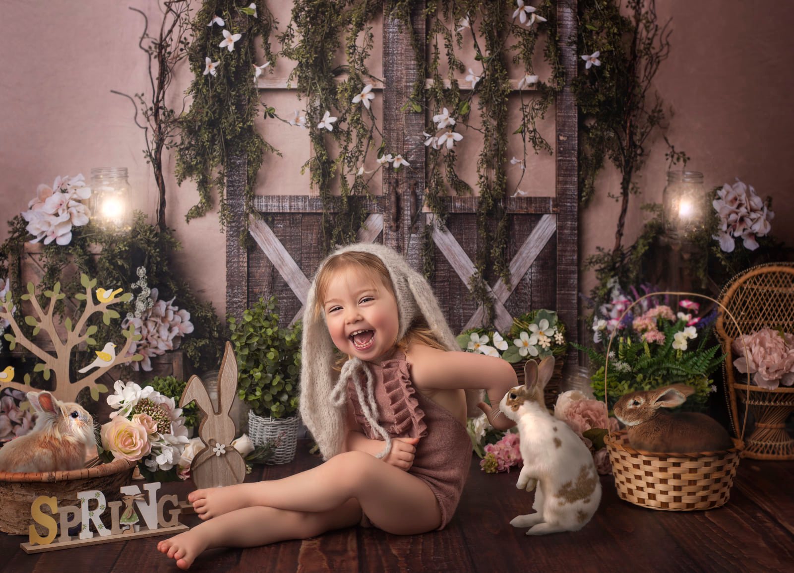Kate Spring Barn Door Manor Backdrop Designed by Megan Leigh Photograp