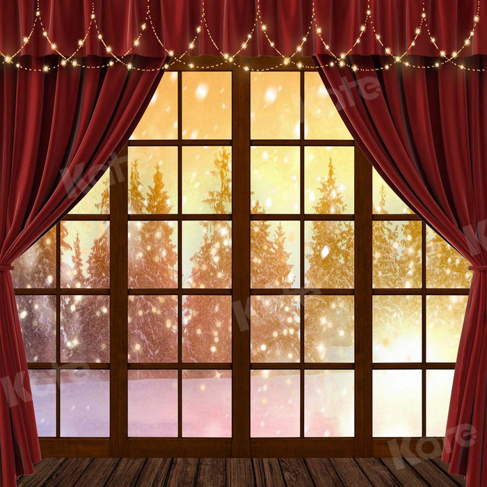 Winter Wonderland Festive Stage Backdrop