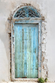 Vintage Rustic Blue Door Backdrop