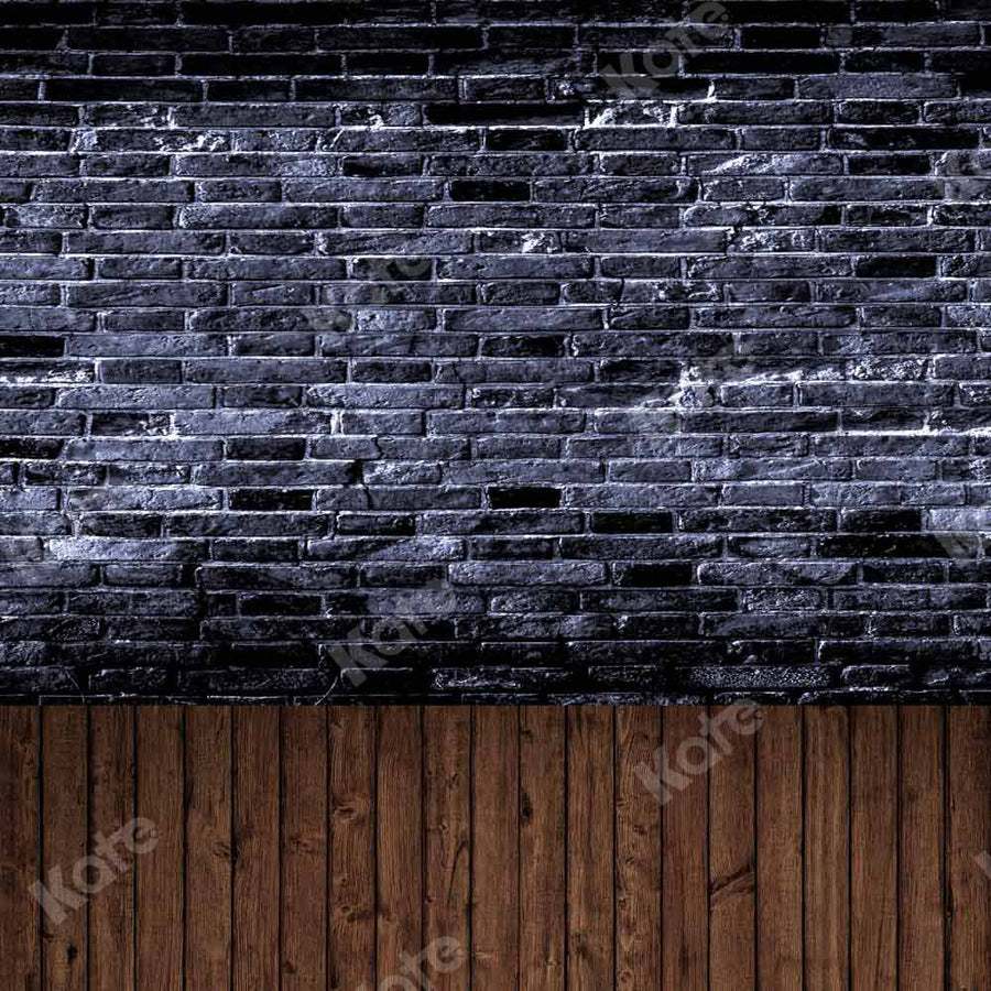 Urban Nightfall Brick and Wood Backdrop