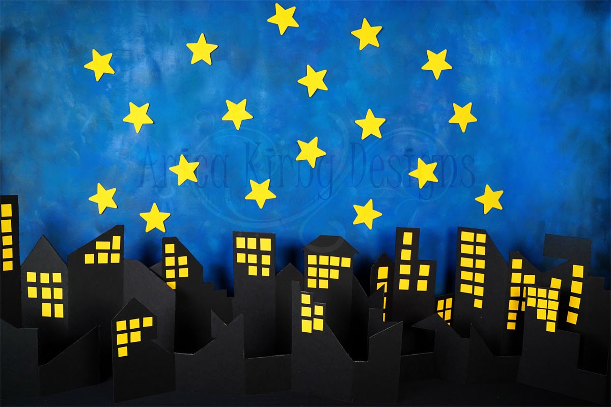 Superhero Cityscape Backdrop