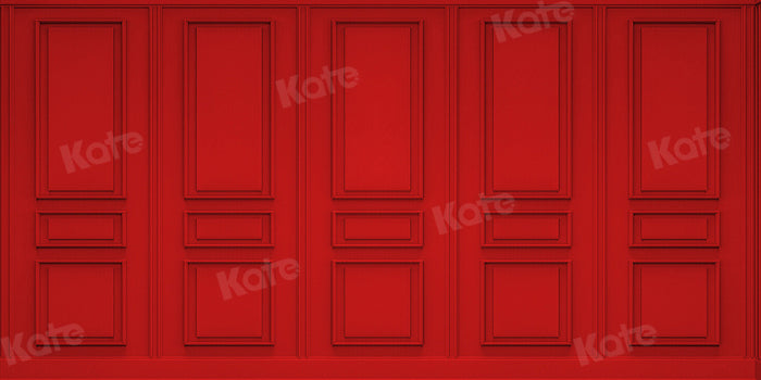 Elegant Classic Red Panel Wall Backdrop