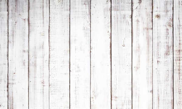 Kate White Vintage Texture Wood Rubber Floor Mat