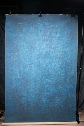Deep Ocean Blue Textured Portrait Backdrop