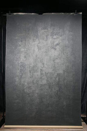 Kate 5x7ft Abstract Texture Dark Gray Color Hand Painted Canvas Backdr