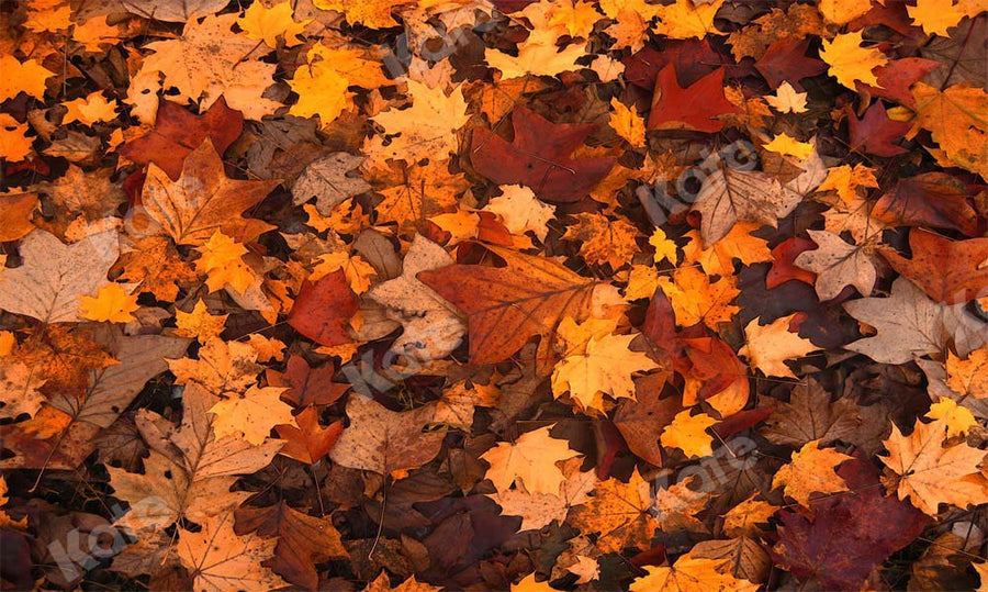 Kate Autumn Maple Leaves Rubber Floor Mat