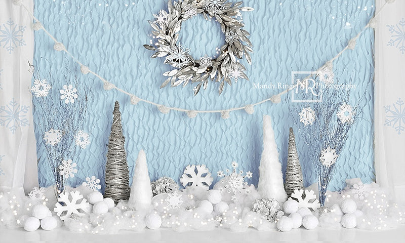 Winter Wonderland Snowflake Backdrop Scene