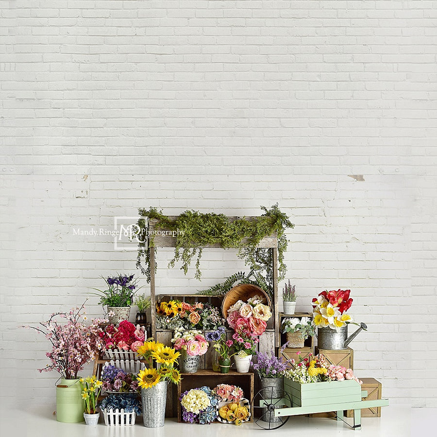 Kate Spring Flower Stand Printed Backdrop Designed By Mandy Ringe Phot