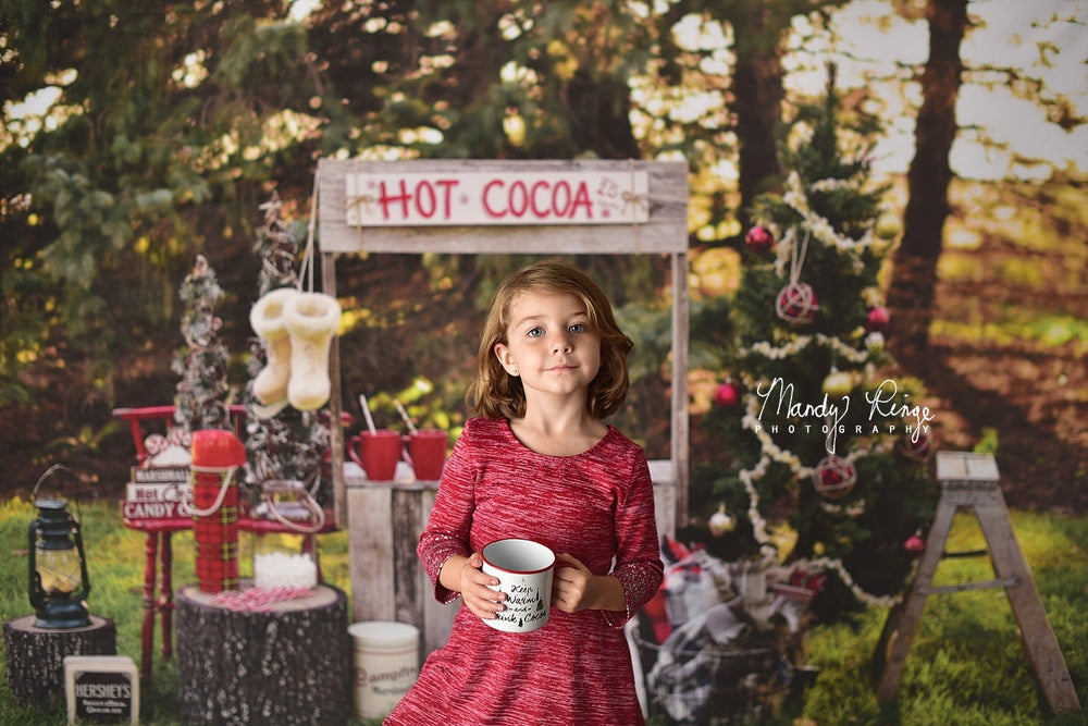 Kate Hot Cocoa Stand Backdrop for Photography