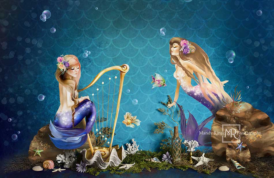 Enchanting Underwater Mermaid Fantasy Backdrop