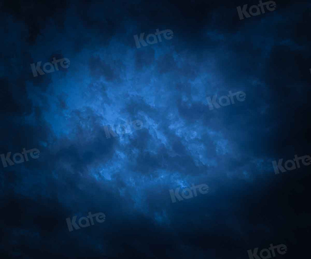 Deep Ocean Blue Moody Sky Backdrop