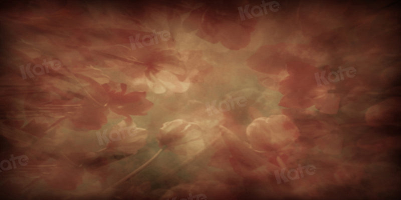 Vintage Floral Sepia Tone Backdrop